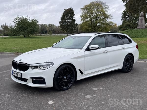 White BMW 540 2017 in Riga, with an engine capacity of 3.00 L and mileage of 0 thousand km for 21950 €, photo 1 on AUTOMOTO.COM.LV