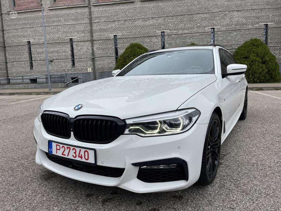 White BMW 540 2018 in Alytus, with an engine capacity of 3.00 L and mileage of 290 thousand km for 18950 €, photo 5 on AUTOMOTO.COM.LV