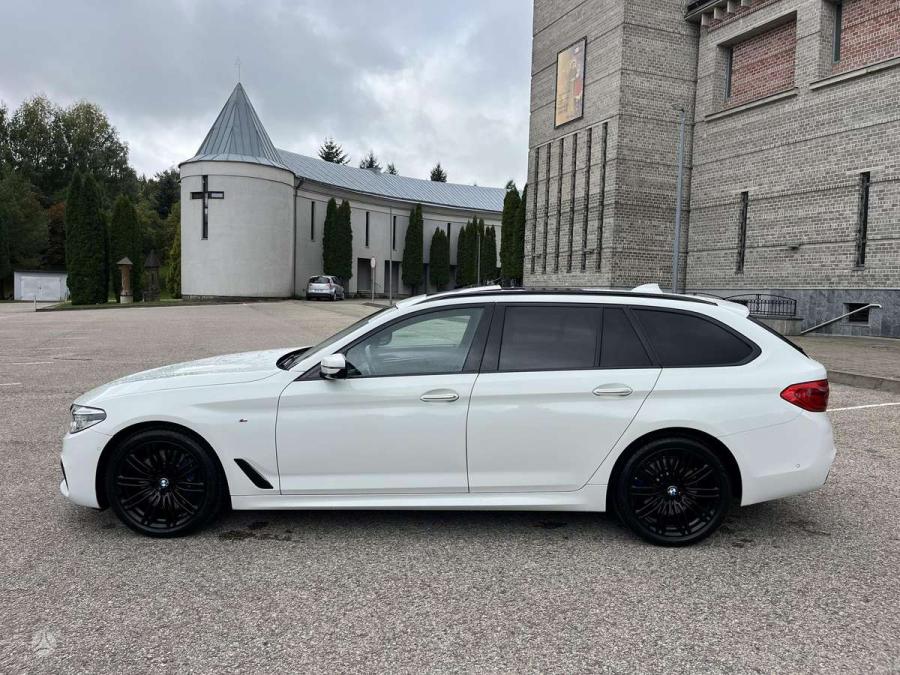 White BMW 540 2018 in Alytus, with an engine capacity of 3.00 L and mileage of 290 thousand km for 18950 €, photo 9 on AUTOMOTO.COM.LV