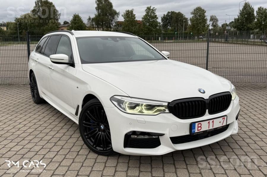 White BMW 540 2018 in Jelgava, with an engine capacity of 3.00 L and mileage of 0 thousand km for 19900 €, photo 1 on AUTOMOTO.COM.LV