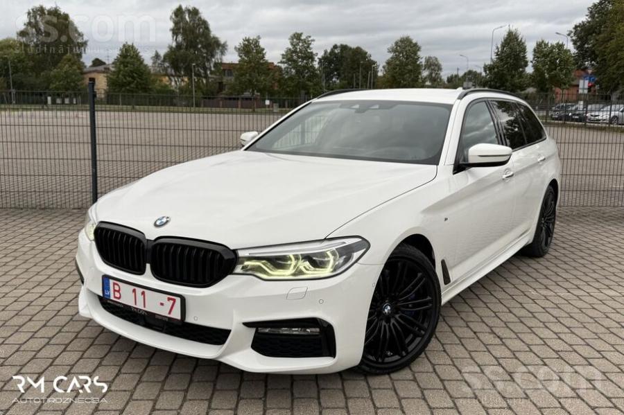 White BMW 540 2018 in Jelgava, with an engine capacity of 3.00 L and mileage of 0 thousand km for 19900 €, photo 3 on AUTOMOTO.COM.LV