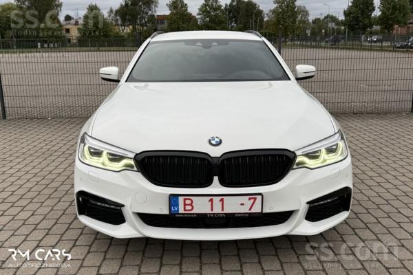 White BMW 540 2018 in Jelgava, with an engine capacity of 3.00 L and mileage of 0 thousand km for 19900 €, photo 6 on AUTOMOTO.COM.LV