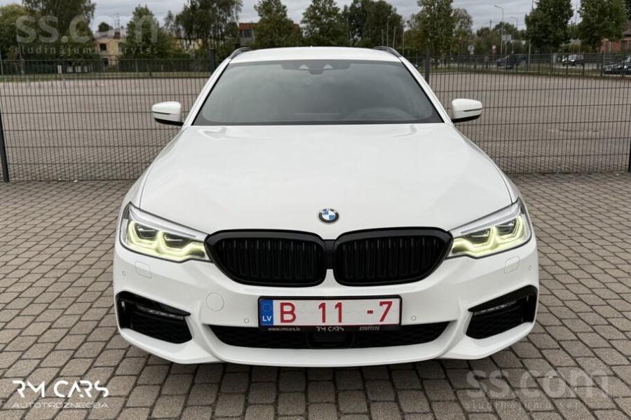 White BMW 540 2018 in Jelgava, with an engine capacity of 3.00 L and mileage of 0 thousand km for 19900 €, photo 6 on AUTOMOTO.COM.LV