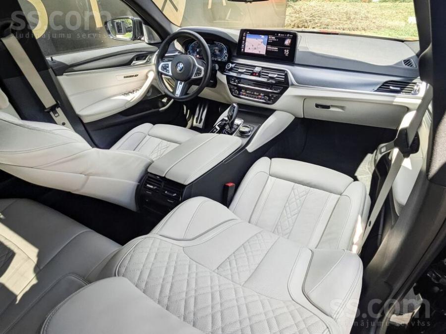 Melns BMW 545 2021 Tukums, ar dzinēja tilpumu 3.00 L un nobraukumu 124 tūkst. km par 44990 €, foto 6 vietnē AUTOMOTO.COM.LV