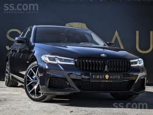 Black BMW 545 2022 in Tukums, with an engine capacity of 3.00 L and mileage of 114 thousand km for 42500 €, photo  on AUTOMOTO.COM.LV