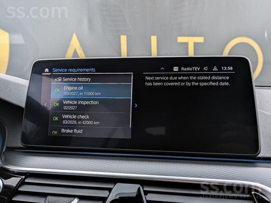 Серый БМВ 545 2021 в Тукумс, объемом двигателя 3.00 л и пробегом 155 тыс. км за 41990 €, фото 16 на AUTOMOTO.COM.LV