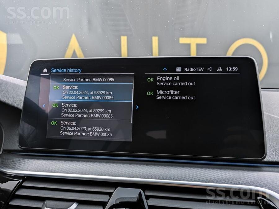 Серый БМВ 545 2021 в Тукумс, объемом двигателя 3.00 л и пробегом 155 тыс. км за 41990 €, фото 17 на AUTOMOTO.COM.LV