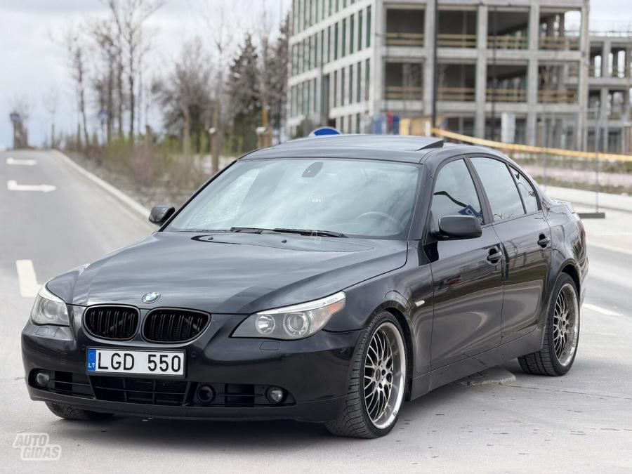Black BMW 550 2007 in Vilnius, with an engine capacity of 5.00 L and mileage of 318 thousand km for 4950 €, photo 1 on AUTOMOTO.COM.LV
