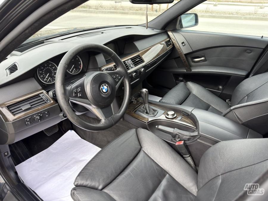 Black BMW 550 2007 in Vilnius, with an engine capacity of 5.00 L and mileage of 318 thousand km for 4950 €, photo 21 on AUTOMOTO.COM.LV