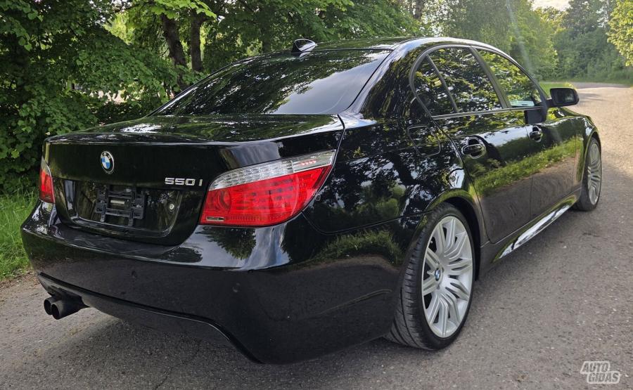 Black BMW 550 2008 in Radviliskis, with an engine capacity of 4.80 L and mileage of 242 thousand km for 7600 €, photo 7 on AUTOMOTO.COM.LV