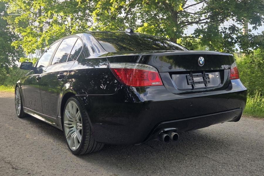 Black BMW 550 2008 in Radviliskis, with an engine capacity of 4.80 L and mileage of 242 thousand km for 7600 €, photo 16 on AUTOMOTO.COM.LV