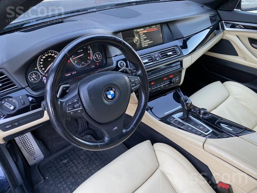 Black BMW 550 2012 in Riga, with an engine capacity of 3.00 L and mileage of 135 thousand km for 15900 €, photo 9 on AUTOMOTO.COM.LV