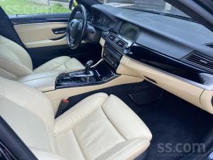 Black BMW 550 2012 in Riga, with an engine capacity of 3.00 L and mileage of 135 thousand km for 15900 €, photo 12 on AUTOMOTO.COM.LV