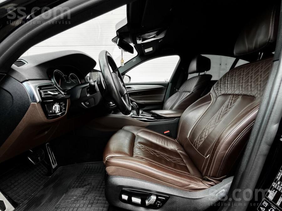 Black BMW 550 2018 in Riga, with an engine capacity of 3.00 L and mileage of 0 thousand km for 27500 €, photo 17 on AUTOMOTO.COM.LV
