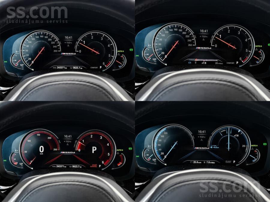 Black BMW 550 2018 in Riga, with an engine capacity of 3.00 L and mileage of 0 thousand km for 27500 €, photo 26 on AUTOMOTO.COM.LV