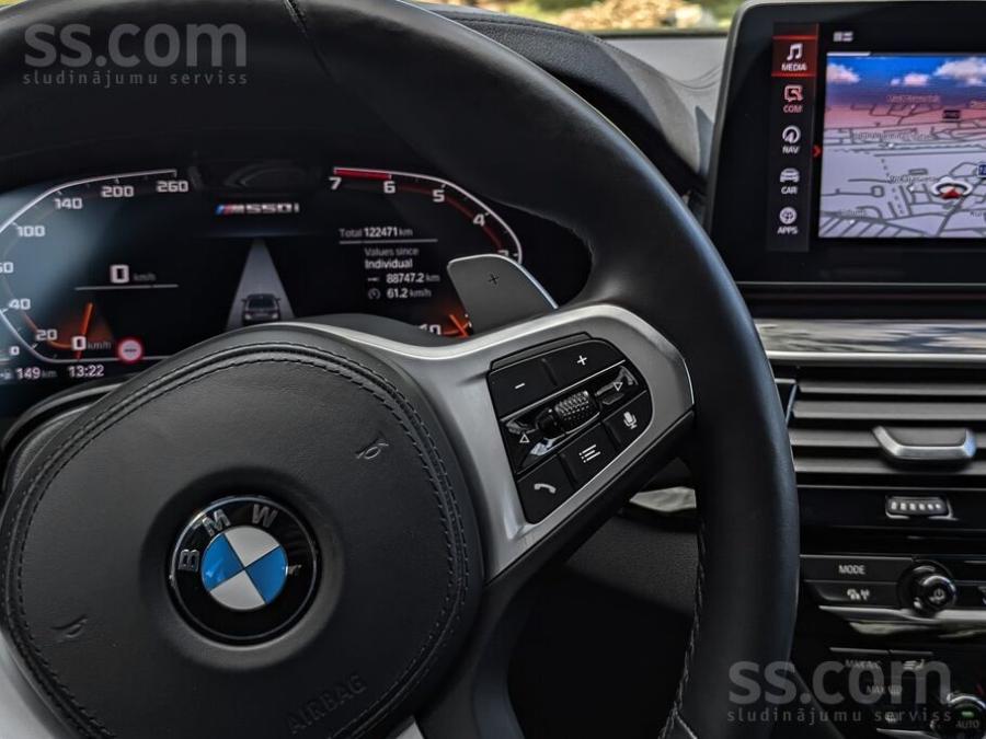 Черный БМВ 550 2021 в Тукумс, объемом двигателя 4.40 л и пробегом 122 тыс. км за 49990 €, фото 9 на AUTOMOTO.COM.LV