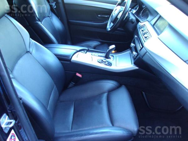 Black BMW 550 2013 in Riga, with an engine capacity of 3.00 L and mileage of 216 thousand km for 14200 €, photo 5 on AUTOMOTO.COM.LV