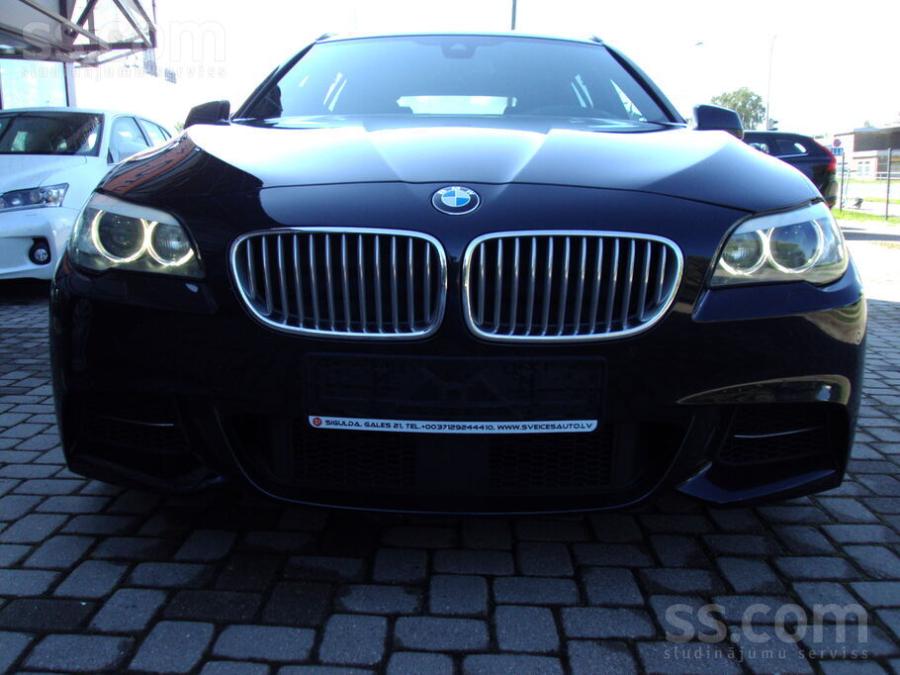 Black BMW 550 2013 in Riga, with an engine capacity of 3.00 L and mileage of 216 thousand km for 14200 €, photo 15 on AUTOMOTO.COM.LV