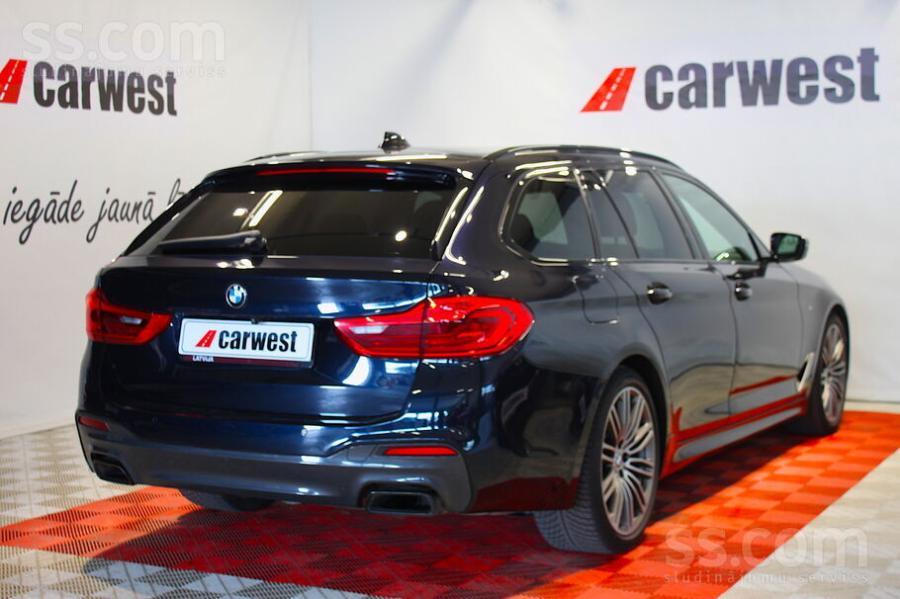 Black BMW 550 2019 in Riga, with an engine capacity of 3.00 L and mileage of 186 thousand km for 29900 €, photo 5 on AUTOMOTO.COM.LV