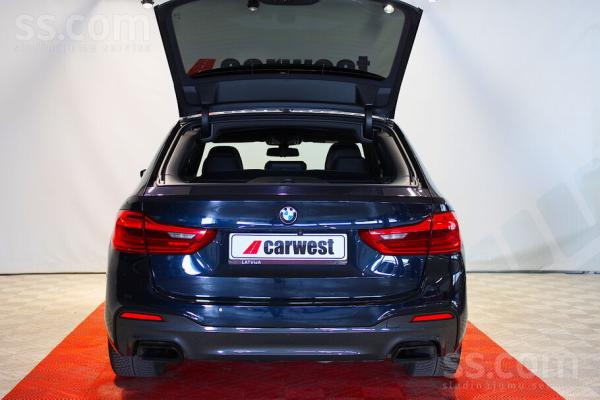 Black BMW 550 2019 in Riga, with an engine capacity of 3.00 L and mileage of 186 thousand km for 29900 €, photo 6 on AUTOMOTO.COM.LV