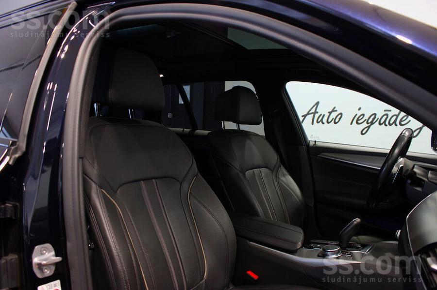 Black BMW 550 2019 in Riga, with an engine capacity of 3.00 L and mileage of 186 thousand km for 29900 €, photo 28 on AUTOMOTO.COM.LV