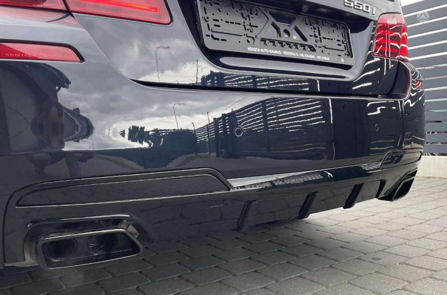 Blue BMW 550 2016 in Kaunas, with an engine capacity of 4.40 L and mileage of 81 thousand km for 21800 €, photo 23 on AUTOMOTO.COM.LV