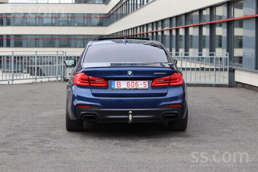 Blue BMW 550 2017 in Riga, with an engine capacity of 4.40 L and mileage of 179 thousand km for 29980 €, photo 5 on AUTOMOTO.COM.LV