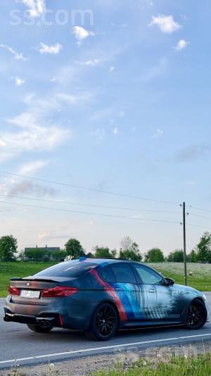 Blue BMW 550 2018 in Daugavpils, with an engine capacity of 4.40 L and mileage of 198 thousand km for 31500 €, photo 5 on AUTOMOTO.COM.LV