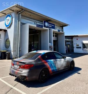 Blue BMW 550 2018 in Daugavpils, with an engine capacity of 4.40 L and mileage of 198 thousand km for 31500 €, photo 16 on AUTOMOTO.COM.LV