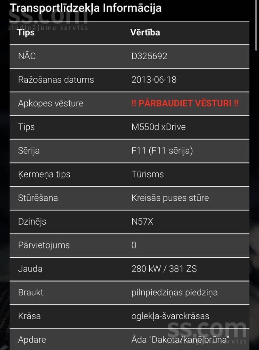 Zils BMW 550 2013 Rīga, ar dzinēja tilpumu 3.00 L un nobraukumu 164 tūkst. km par 13900 €, foto 22 vietnē AUTOMOTO.COM.LV
