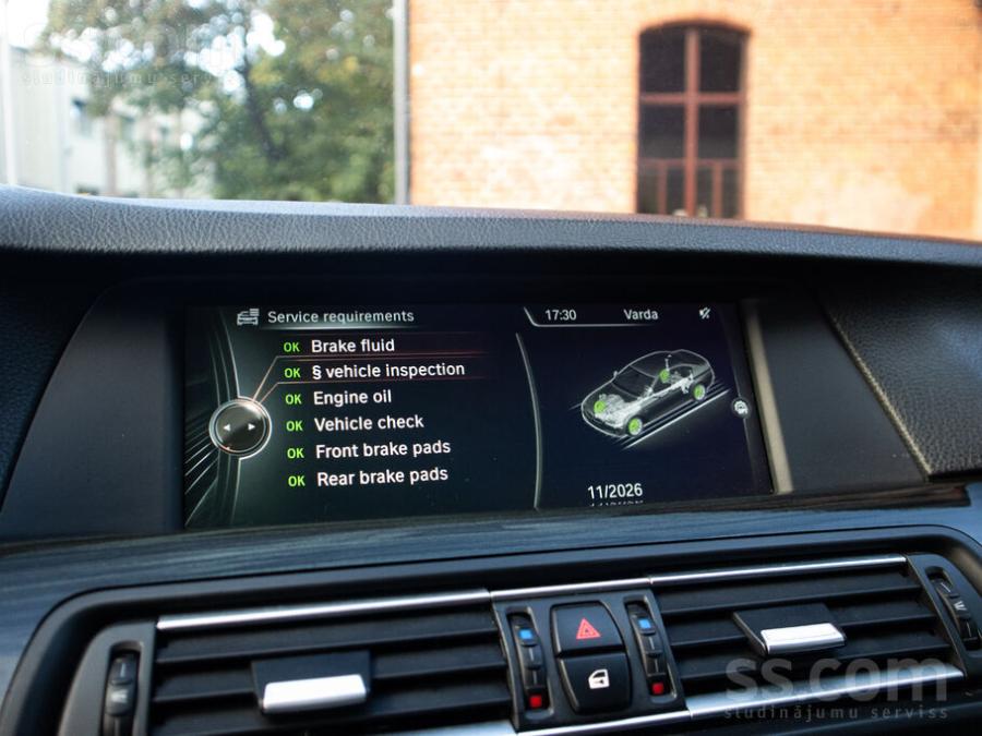Grey BMW 550 2013 in Liepaja, with an engine capacity of 3.00 L and mileage of 187 thousand km for 14500 €, photo 27 on AUTOMOTO.COM.LV