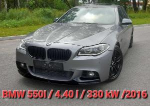 Pelēks BMW 550 2016 Kauņa, ar dzinēja tilpumu 4.40 L un nobraukumu 208 tūkst. km par 15700 €, foto  vietnē AUTOMOTO.COM.LV