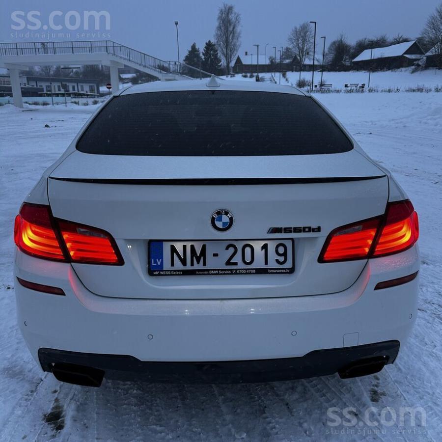 White BMW 550 2012 in Rezekne, with an engine capacity of 3.00 L and mileage of 231 thousand km for 22500 €, photo 5 on AUTOMOTO.COM.LV