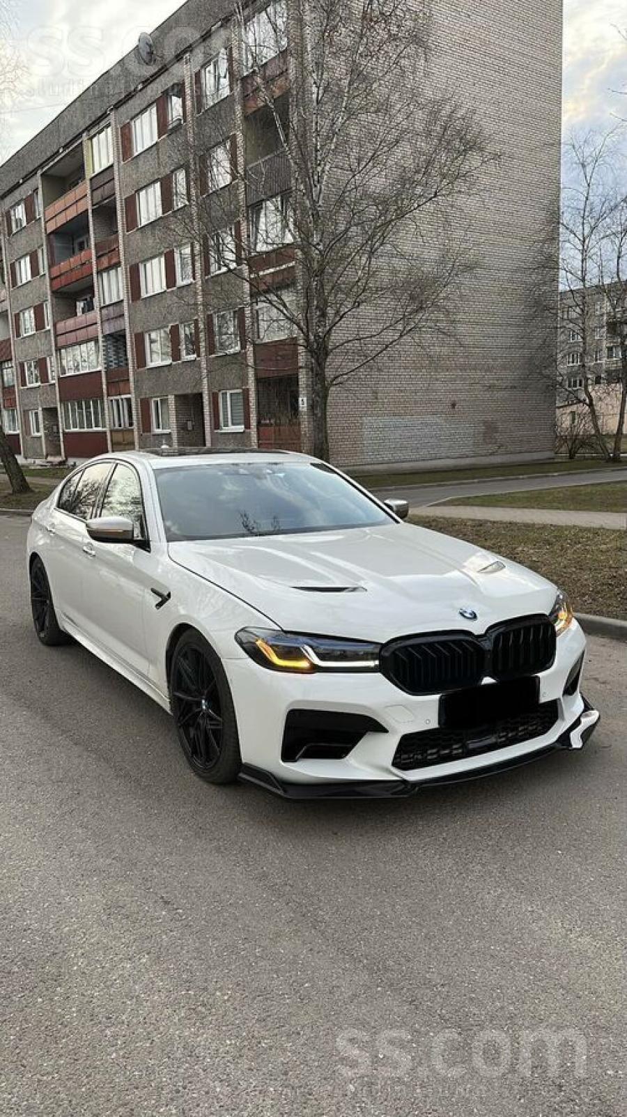 White BMW 550 2018 in Daugavpils, with an engine capacity of 4.40 L and mileage of 155 thousand km for 33500 €, photo 6 on AUTOMOTO.COM.LV