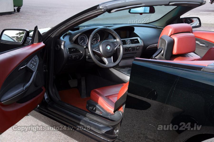Black BMW 6 Series 2005 in Tartu, with an engine capacity of 4.80 L and mileage of 240 thousand km for 8400 €, photo 15 on AUTOMOTO.COM.LV