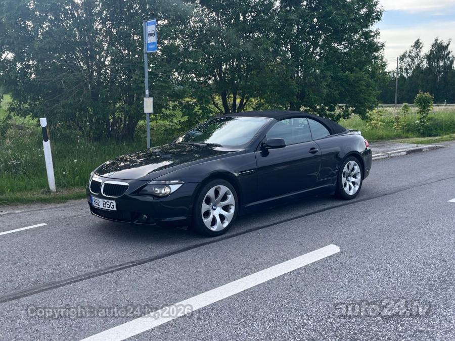 Black BMW 6 Series 2005 in Tartu, with an engine capacity of 4.80 L and mileage of 240 thousand km for 8400 €, photo 17 on AUTOMOTO.COM.LV