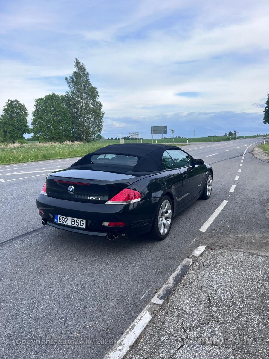 Black BMW 6 Series 2005 in Tartu, with an engine capacity of 4.80 L and mileage of 240 thousand km for 8400 €, photo 18 on AUTOMOTO.COM.LV