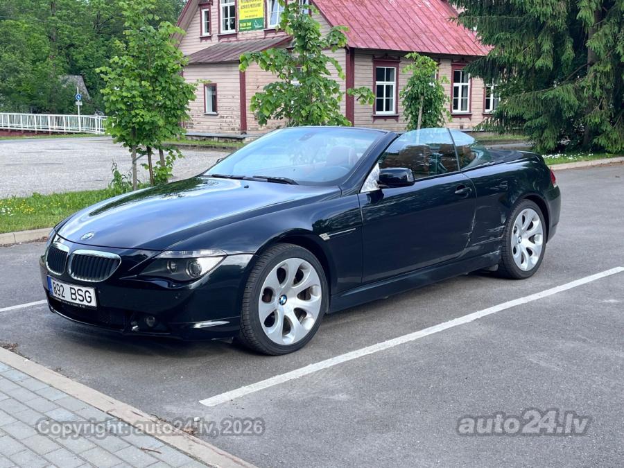 Black BMW 6 Series 2005 in Tartu, with an engine capacity of 4.80 L and mileage of 240 thousand km for 8400 €, photo 21 on AUTOMOTO.COM.LV