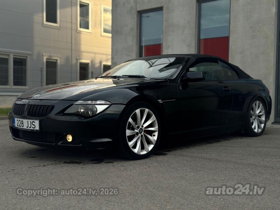 Black BMW 6 Series 2005 in Narva, with an engine capacity of 4.40 L and mileage of 188 thousand km for 9999 €, photo 4 on AUTOMOTO.COM.LV
