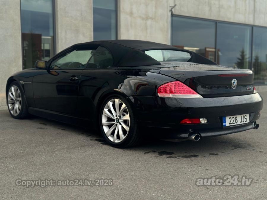 Black BMW 6 Series 2005 in Narva, with an engine capacity of 4.40 L and mileage of 188 thousand km for 9999 €, photo 7 on AUTOMOTO.COM.LV