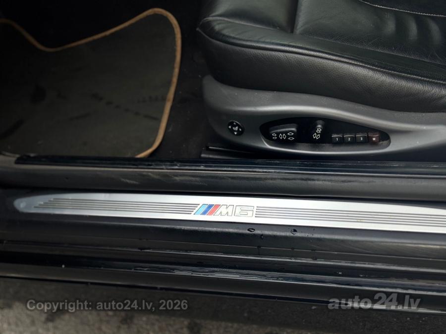 Black BMW 6 Series 2005 in Narva, with an engine capacity of 4.40 L and mileage of 188 thousand km for 9999 €, photo 9 on AUTOMOTO.COM.LV