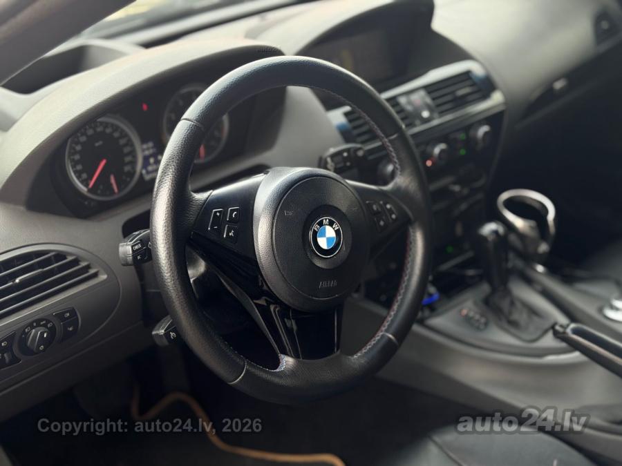 Black BMW 6 Series 2005 in Narva, with an engine capacity of 4.40 L and mileage of 188 thousand km for 9999 €, photo 11 on AUTOMOTO.COM.LV