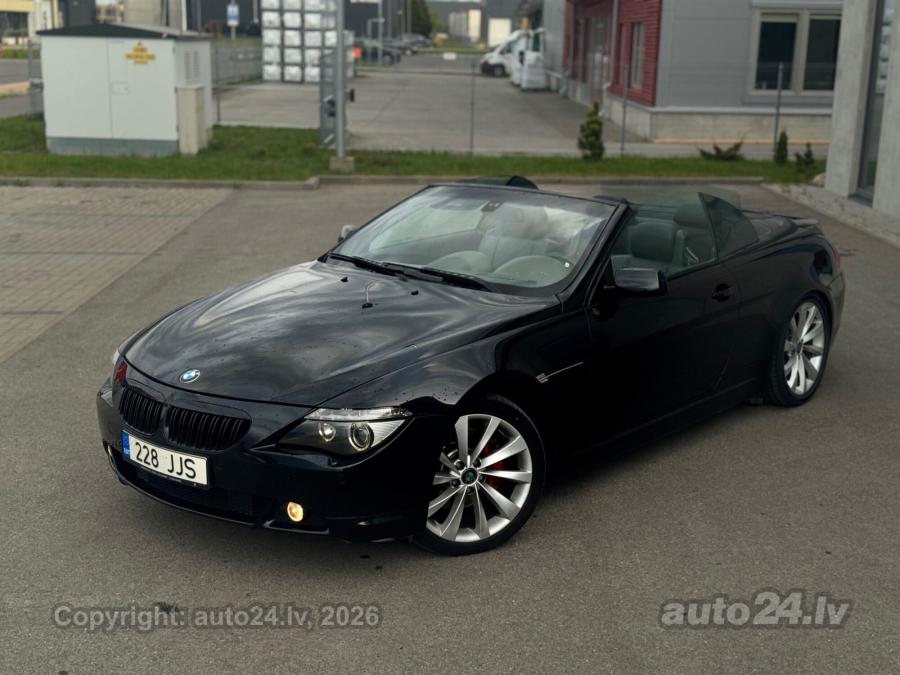 Black BMW 6 Series 2005 in Narva, with an engine capacity of 4.40 L and mileage of 188 thousand km for 9999 €, photo 15 on AUTOMOTO.COM.LV