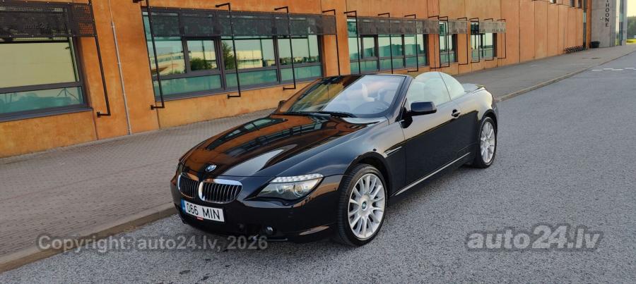Black BMW 6 Series 2007 in Tallinn, with an engine capacity of 4.80 L and mileage of 215 thousand km for 12500 €, photo 1 on AUTOMOTO.COM.LV