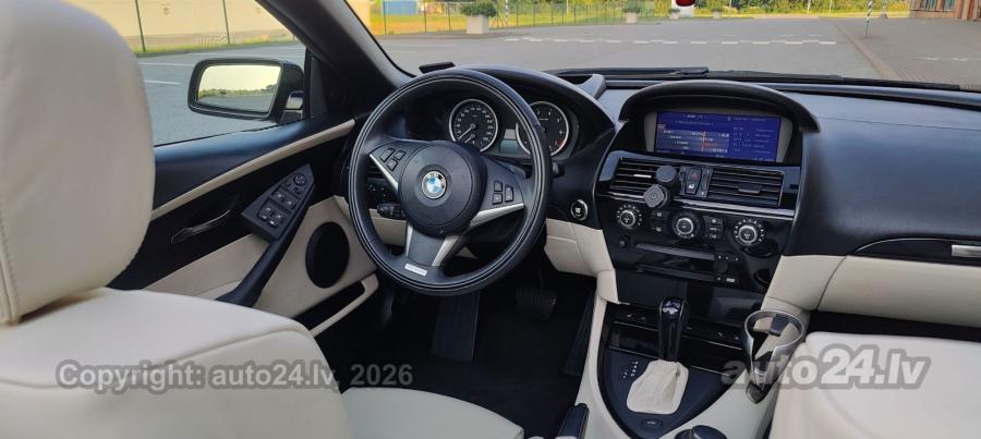 Black BMW 6 Series 2007 in Tallinn, with an engine capacity of 4.80 L and mileage of 215 thousand km for 12500 €, photo 11 on AUTOMOTO.COM.LV