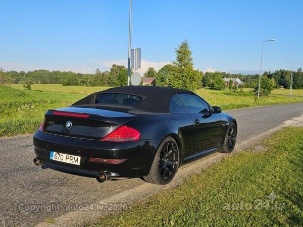 Black BMW 6 Series 2008 in Tallinn, with an engine capacity of 4.80 L and mileage of 113 thousand km for 14900 €, photo 4 on AUTOMOTO.COM.LV