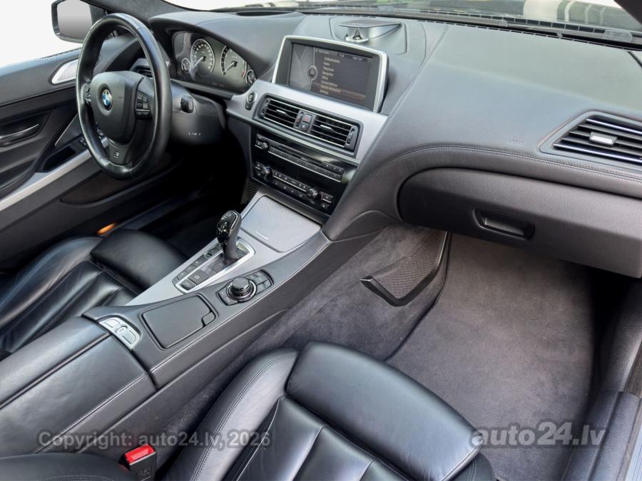 Black BMW 6 Series 2013 in Riga, with an engine capacity of 4.40 L and mileage of 69 thousand km for 29990 €, photo 6 on AUTOMOTO.COM.LV