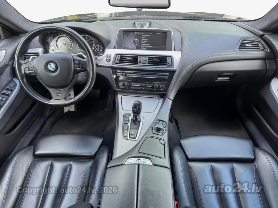 Black BMW 6 Series 2013 in Riga, with an engine capacity of 4.40 L and mileage of 69 thousand km for 29990 €, photo 8 on AUTOMOTO.COM.LV