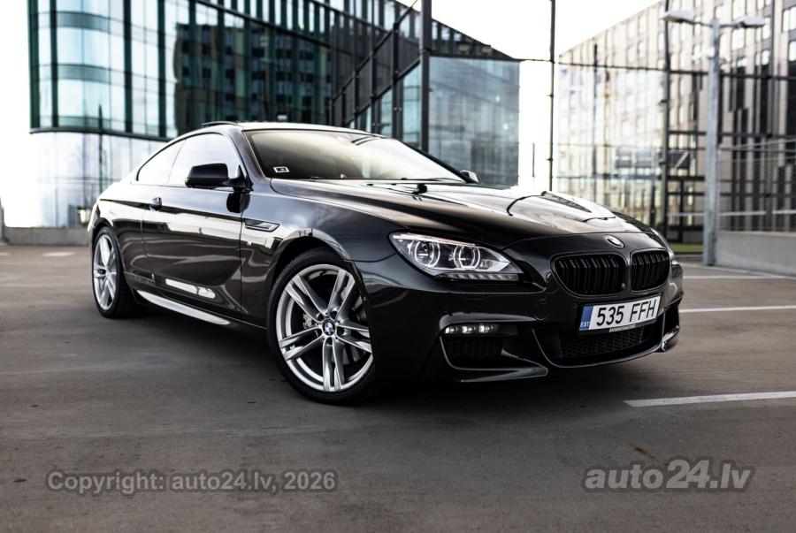 Melns BMW 6 Series 2014 Tallina, ar dzinēja tilpumu 3.00 L un nobraukumu 306 tūkst. km par 19500 €, foto 1 vietnē AUTOMOTO.COM.LV
