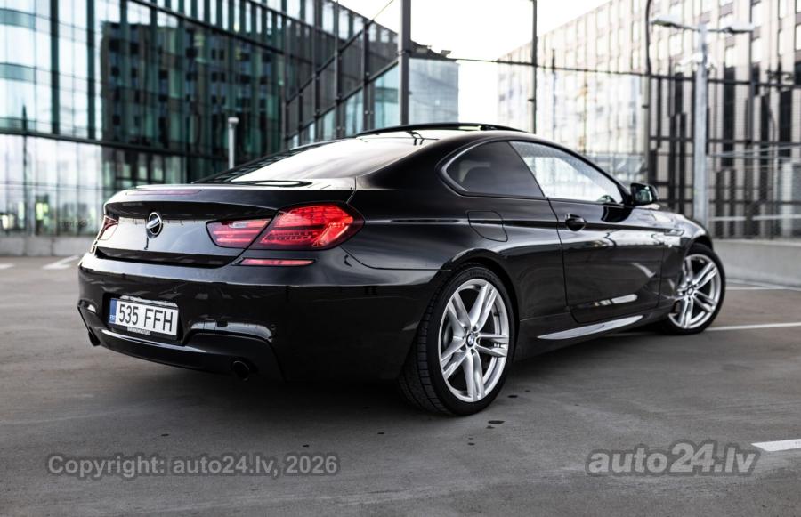 Melns BMW 6 Series 2014 Tallina, ar dzinēja tilpumu 3.00 L un nobraukumu 306 tūkst. km par 19500 €, foto 5 vietnē AUTOMOTO.COM.LV